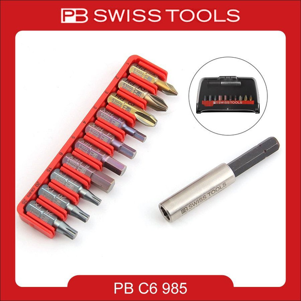 PB SWISS TOOLS Подлинник 1/4" Набор бит для шуруповерта, Precision fit, Набор в практичной ...