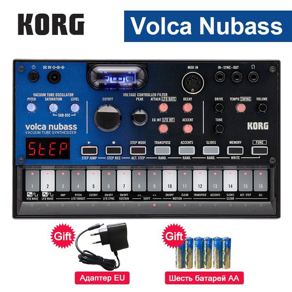 Korg Volca NuBass вакуумный басовый синтезатор (Подарите европейский ...