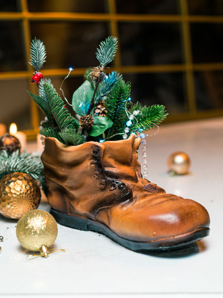 Кашпо садовое, декоративная фигурка для сада, горшок для цветов Ботинок F04060 HiTSAD купить на ...