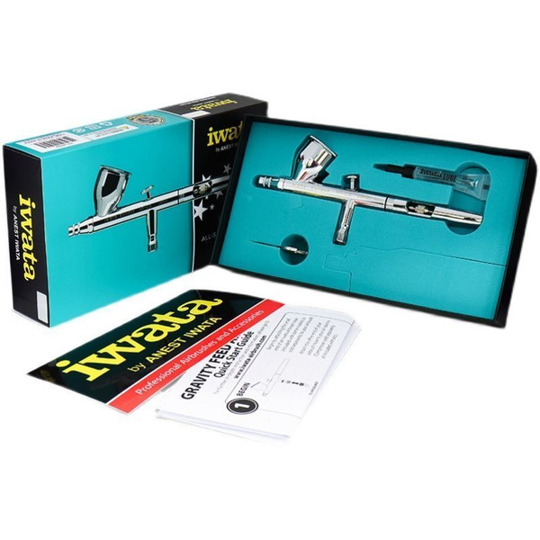 Аэрограф Anest Iwata Eclipse HP-CS, самоцентрирующееся сопло 0,3 мм. верхняя чашка 7 мл. с ...