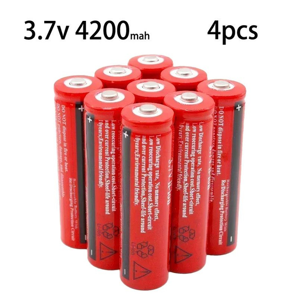 BRC 18650 3.7V 4200MAH Литий - ионный заряжаемый аккумулятор для ...