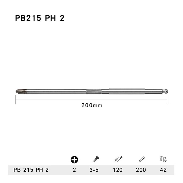 PB SWISS TOOLS, сменный держатель инструментов, стержень для отверток со шлицем Phillips ...