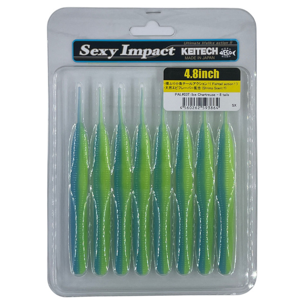 Мягкая приманка Keitech Sexy Impact 4.8" PAL#03T Ice Chartreuse купить c доставкой на OZON по ...