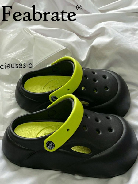 Сабо Женский Feabrate EVA, размер 40, 41 Легкая модель, Мягкая стелька Без каблука Перфорация ...