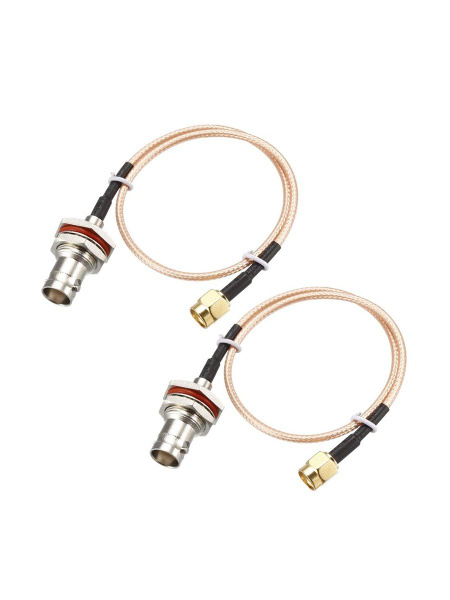 SMA мужской - BNC женский переходник RG316 коаксиальный кабель 30.48 см 2 шт. для радиостанций и ...