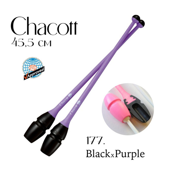 Булавы CHACOTT/ 45,5 см / 177 (BlackxPurple) FIG купить c доставкой на OZON по низкой цене ...