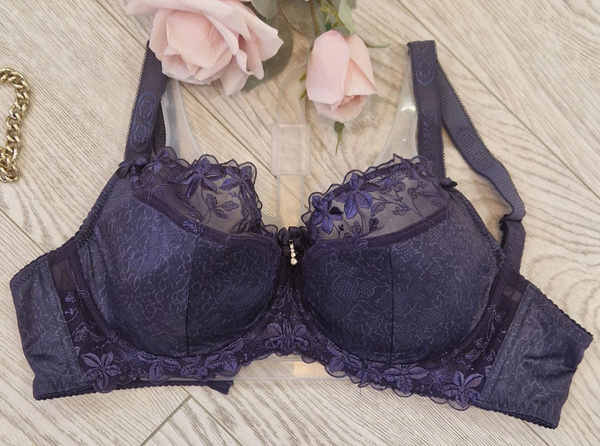 Бюстгальтер Женский Finikin бюстье, размер 95E фиолетовый Китай Крючки Бант Однотонный купить c ...