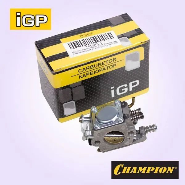 Карбюратор 3800 для бензопил с праймером (Champion137/142) IGP/CHAMPION 1800021 купить на OZON ...