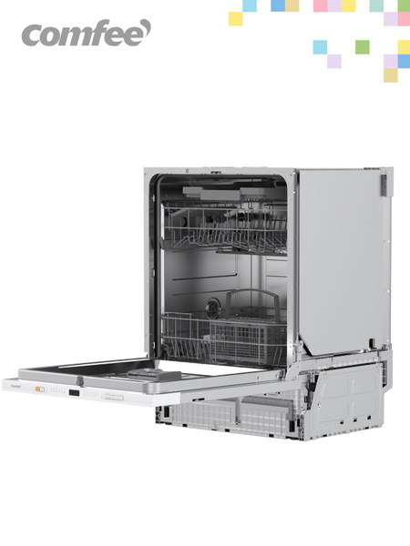Встраиваемая посудомоечная машина Comfee CDWI604i, 60 см, 3 корзины, 12 комплектов, 6 программ ...
