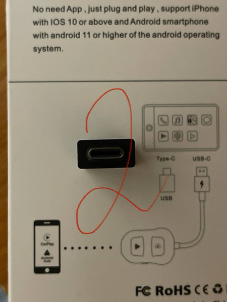 Беспроводной адаптер Carplay AI Box Android Auto + iOs 2 в 1 купить на OZON по низкой цене ...