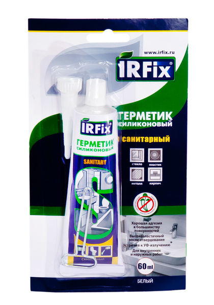 Герметик силиконовый санитарный IRFIX SANITARY 60 мл белый купить на OZON по низкой цене ...