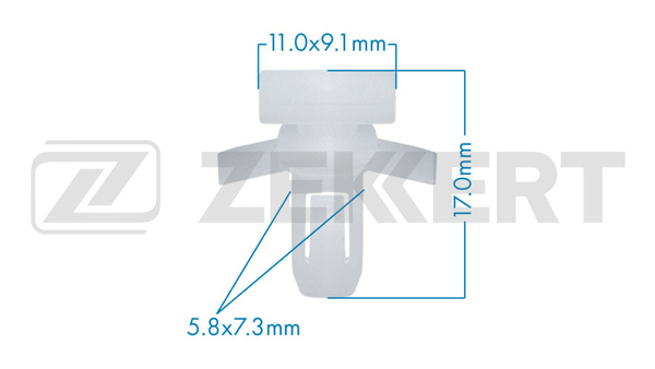 Клипса крепежная автомобильная, 10 шт. купить c доставкой на OZON по ...