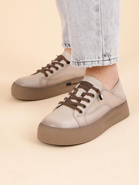 Кеды Женский Covani Натуральная кожа Танцы, Легкая атлетика, размер 39 6 На любой сезон Шнурки ...