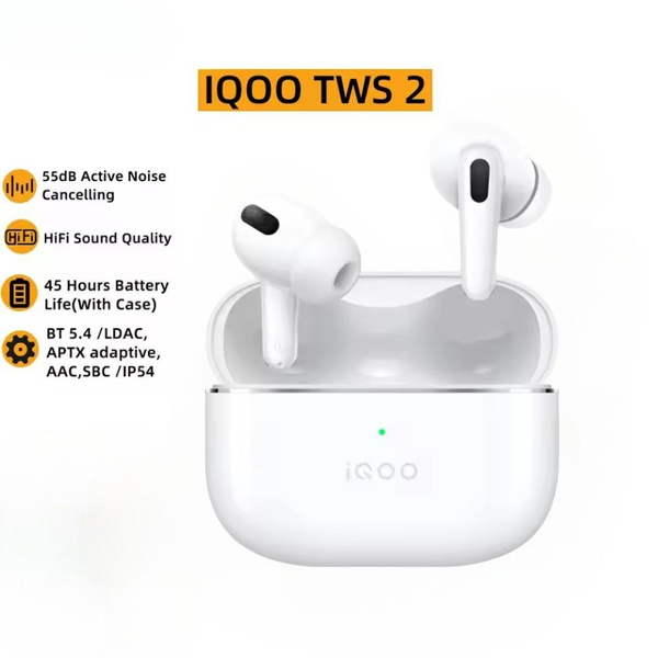 Наушники Полноразмерные IQOO TWS 2 Беспроводное 32 iQOO TWS 2 купить c доставкой на OZON по ...