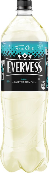 Напиток EVERVESS Тоник БиттерЛемон сильногазированный, 1.5л купить на ...