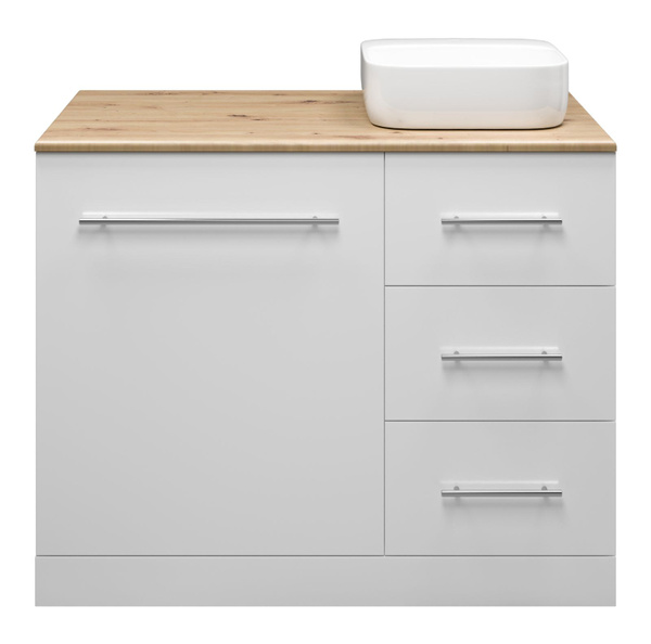 Тумба под стиральную машину Misty Респект 110 с 3 ящ с раковиной правая купить на Ozon по