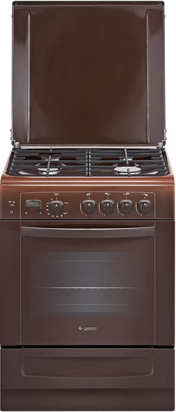 GEFEST Газовая плита ПГ 6100-03 0001 с газовой духовкой, коричневый купить c доставкой на OZON ...