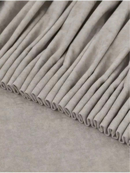 Комплект штор BonDec Шторы канвас блекаут , 240х140см, серо-бежевый ...