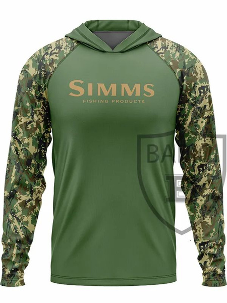 Худи Мужской, Женский Simms Капюшон жимолость Без застежки Велюр искусственный, Волокно, размер ...