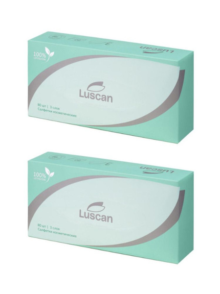 Luscan Бумажные салфетки 3 слоя, 80 шт, 2 уп купить на OZON по низкой цене (1641956600)