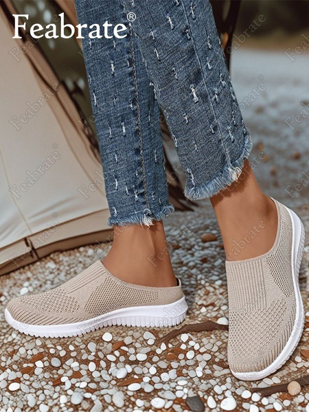 Сабо Женский Feabrate Текстиль R (средняя), размер 37 Закрытый нос, Круглый нос Клиновидный ...