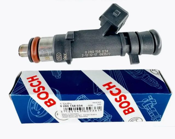 Форсунка топливная BOSCH 0280158034 / RENAULT LOGAN, SANDERO / рено ...