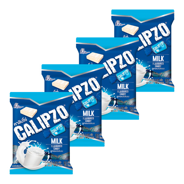 Жевательные конфеты Calipzo с молочным вкусом Boonprasert, 140 г х 4 шт ...
