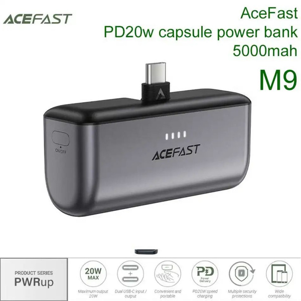 Внешний аккумулятор (Power Bank) ACEFAST m9-5000-bk купить c доставкой на OZON по низкой цене ...