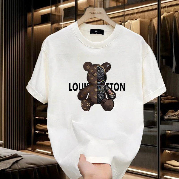 Футболка Мужской, Женский SYJYW белый Короткий, размер 44 Хлопок Орнамент облегающий ...