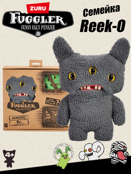 Мягкая игрушка Фагглер 22 см Fuggler Fugg Family Pack of 3 /3 плюшевые ...
