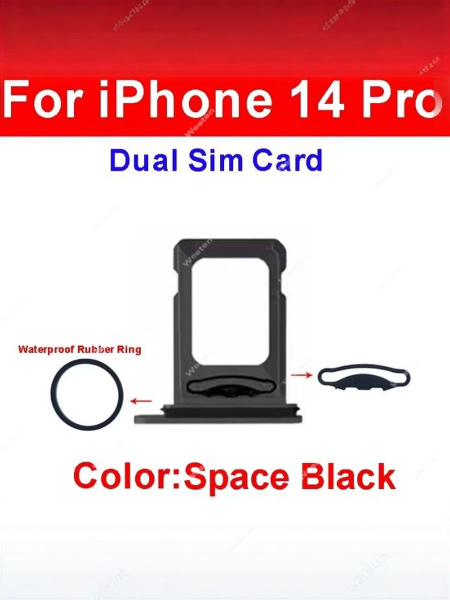 Для iPhone 14 PRO SIM-карты Поднос Двойный слот для чтения SIM-карт купить на OZON по низкой ...