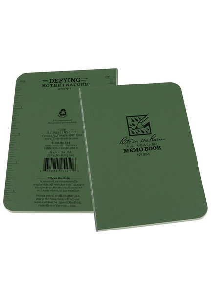 Блокнот Rite in the Rain Tactical Memo Book 3,5 "x 5" / тактический ...