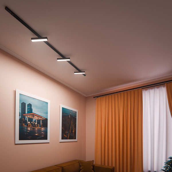 Трековый светильник ( Набор 3 шт. ) однофазный потолочный с ...