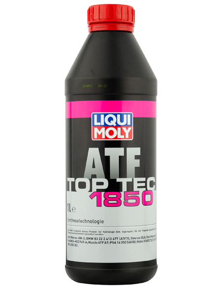 Вопросы и ответы о Синтетическое трансмиссионное масло для АКПП Liqui Moly "Top Tec ATF 1850 ...