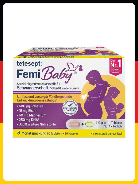 Пищевая добавка Tetesept Femi Baby capsules + tablets (2x90 pieces ...