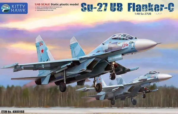 Kitty Hawk KH80168 1/48 Su-27(Су-27) UB Flanker-C Модель сборки ...