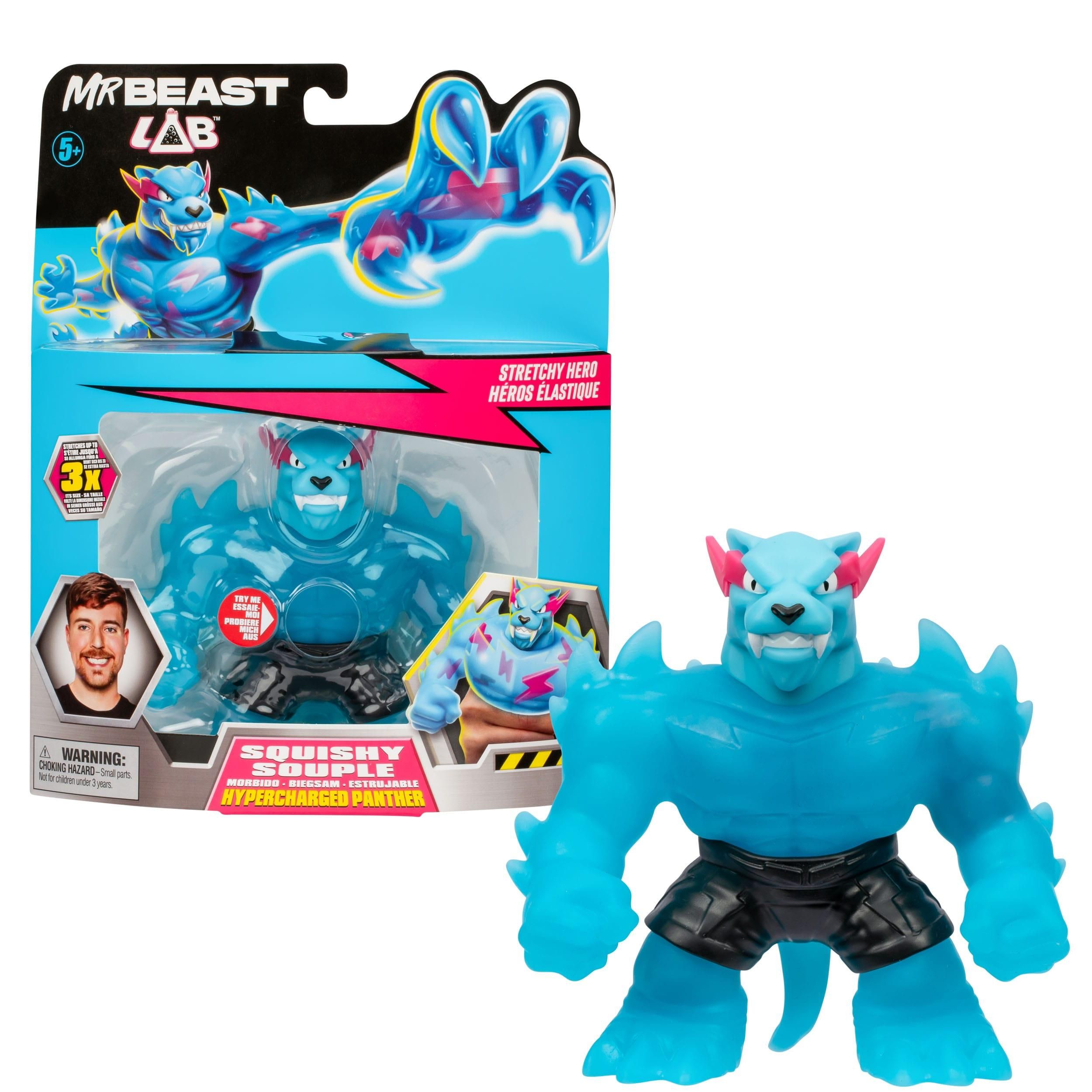Mr Beast lab Stretchy Hero Squishy Hypercharged Panther