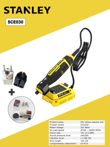 4 отзыв на STANLEY 20V Аккумуляторный гравировальный шлифовально ...