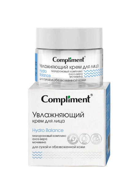 Compliment Крем для лица ламеллярный Увлажняющий, гиалуроновый комплекс ...