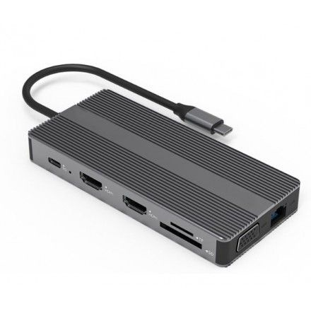 Док станция USB-C 12 в 1 - купить по выгодной цене в интернет-магазине ...