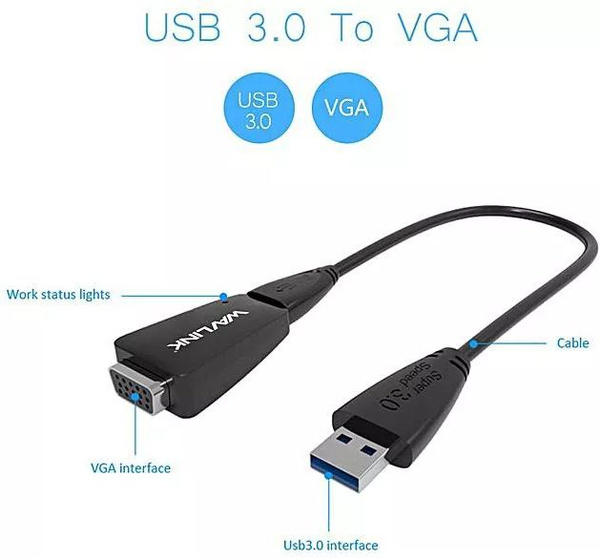 Универсальный Wavlink WS-UG321V 1920x1080 Многофункциональный адаптер ... Универсальный Wavlink WS-UG321V 1920x1080 Многофункциональный адаптер ...