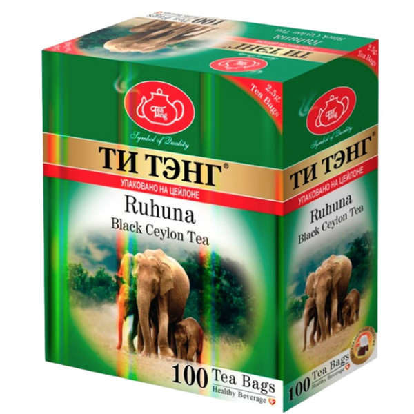 Чай черный Ти Тэнг Рухуна 100 пакетиков - купить с доставкой по ...