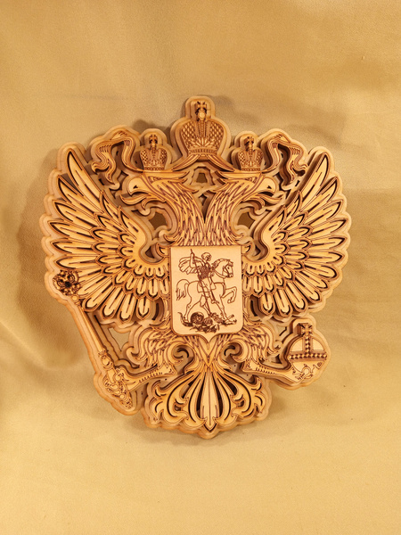 Украшение настенное интерьерное Герб России купить по доступным ценам в интернет магазине Ozon
