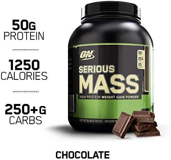 Гейнер Optimum Nutrition Serious Mass 2720г Шоколад - купить с ...