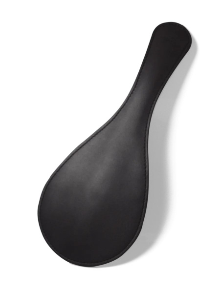 Coco de Mer Паддл круглый из черной кожи Black Leather Round Paddle ...