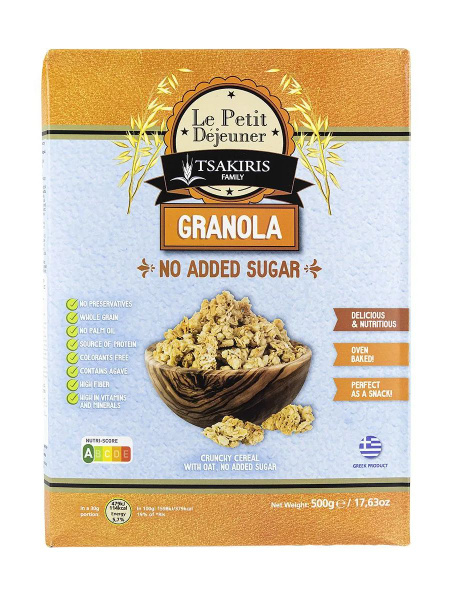 Гранола Le Petit Dejeuner Tsakiris Family без сахара, 500 г - купить с ...
