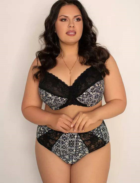 Бюстгальтер Женский Lady Lux высокая закрытая чашка, классическая чашка, размер 80G черный ...