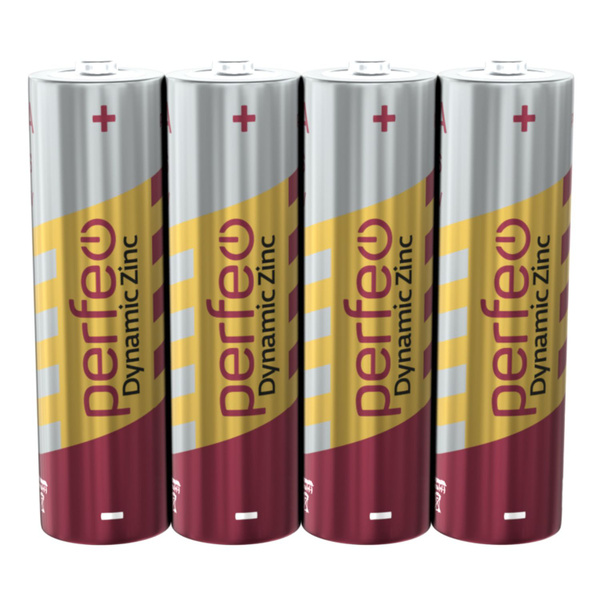 Батарейки Perfeo R6 AA Dynamic Zinc солевые пальчиковые, 4шт в шринке, 1.5V - купить с доставкой ...