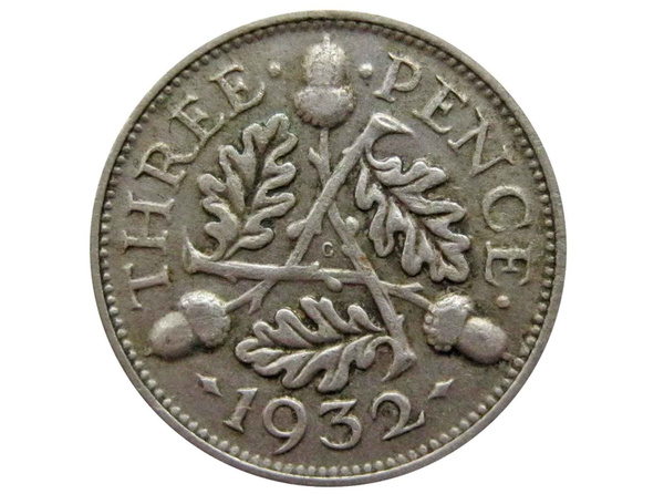 Старинная монета Великобритании 3 пенса 1932 г. - купить в интернет-магазине OZON с быстрой ...