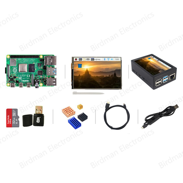 Микрокомпьютер Raspberry Pi 4B набор python 4GB Комплект для сенсорного экрана - купить по ...